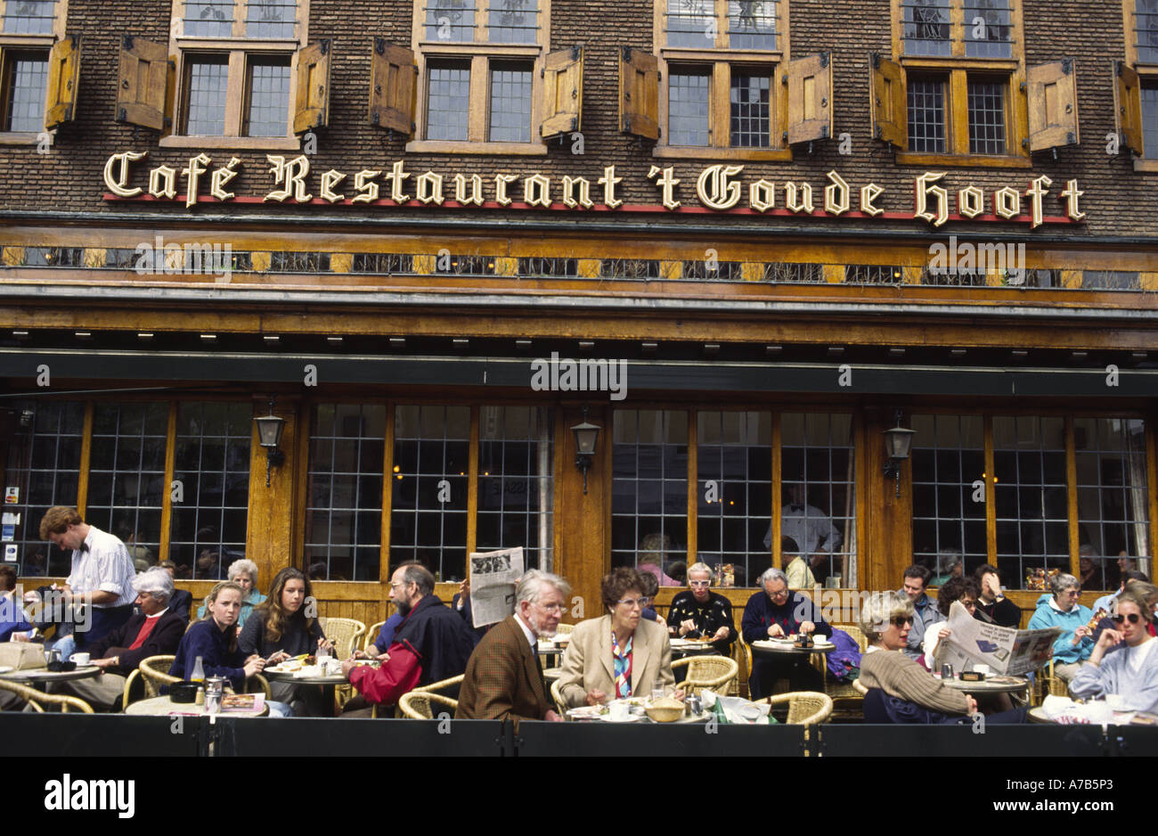 The Goude Hooft Cafe Restaurant The Hague The Netherlands Stock Photo ...