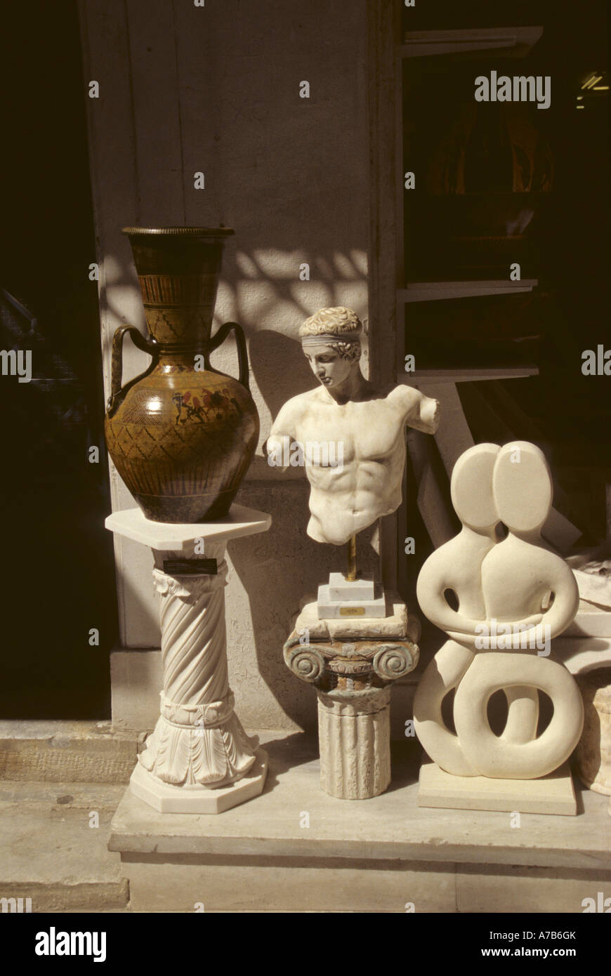 Greece Local Caption Athens Greek Store in Plaka Stock Photo - Alamy