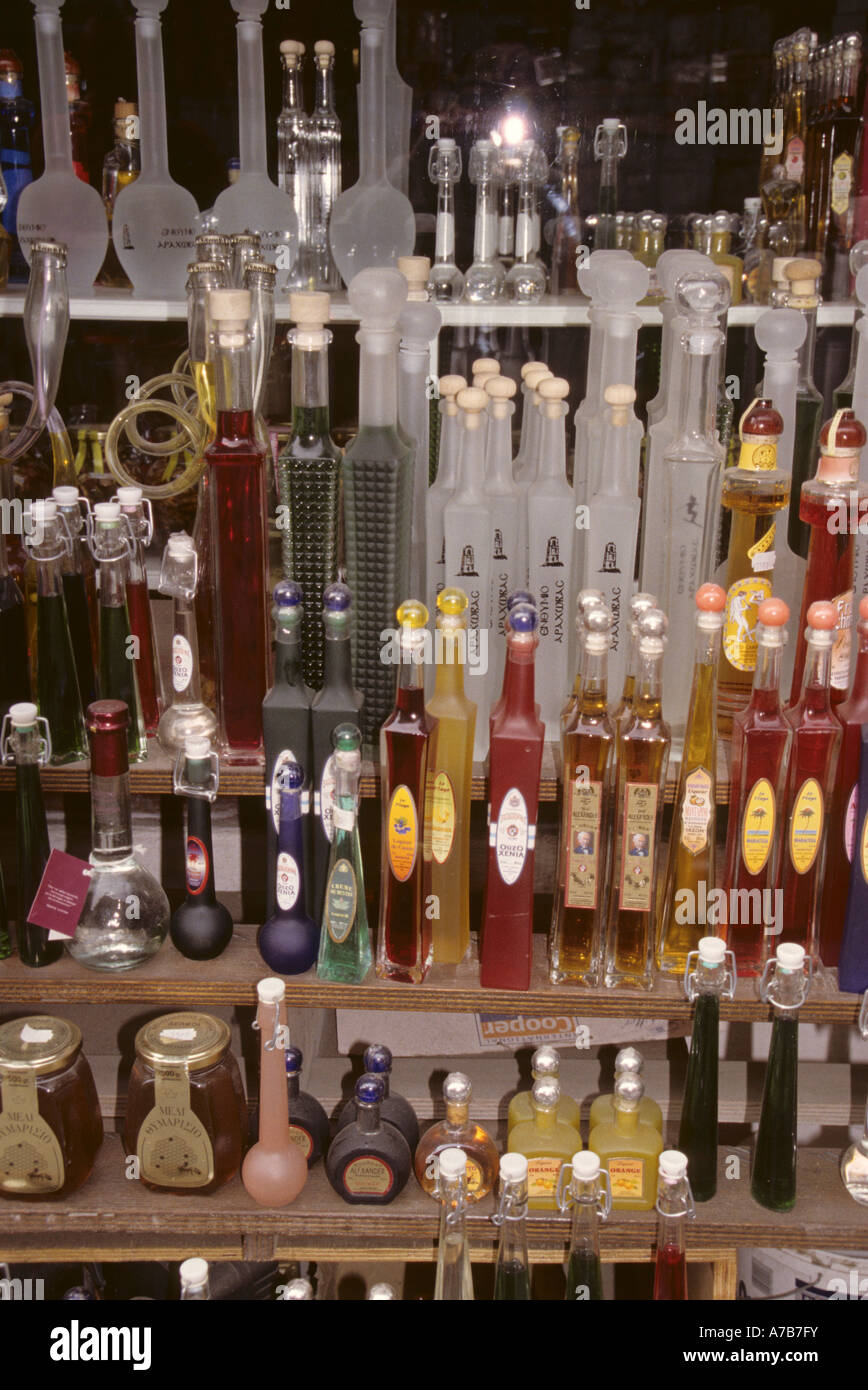 Greece Local Caption Delphi Town of Delphi Store Front Oil and Wine ...