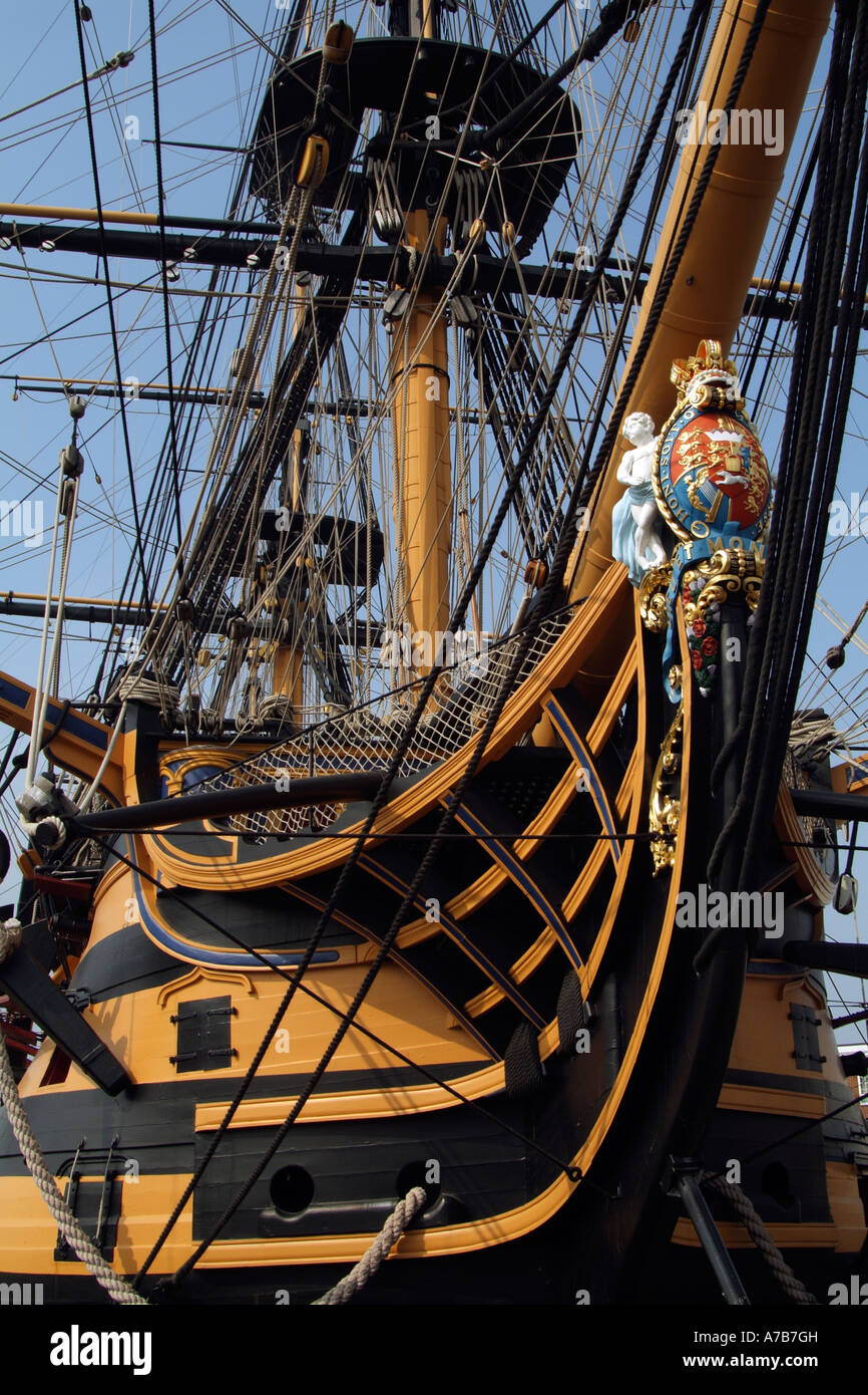 HMS Victory historic warship of the Royal Navy Portsmouth UK HMS ...