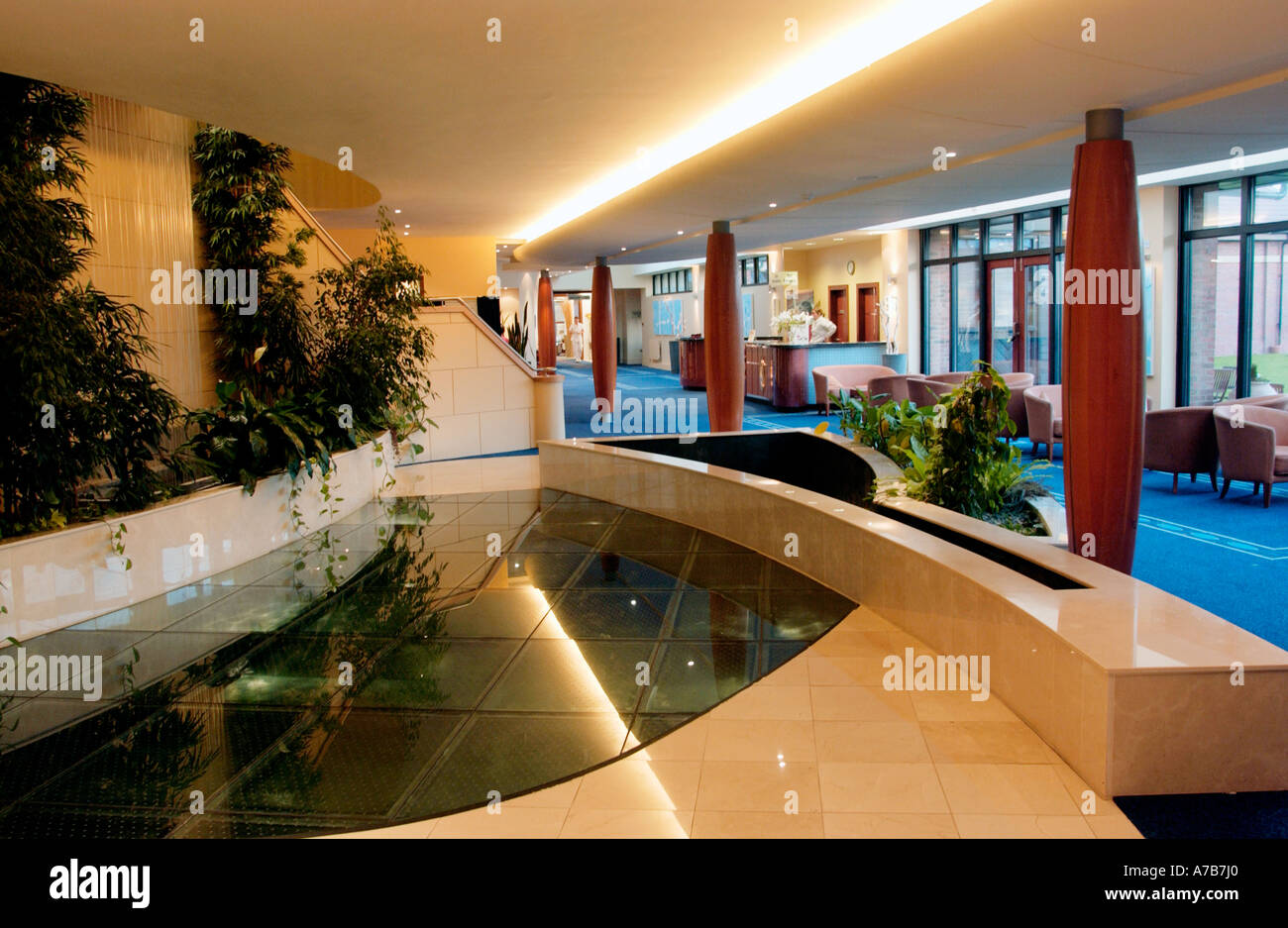 Interior of Champneys Springs Health Resort near Ashby de la Zouch ...