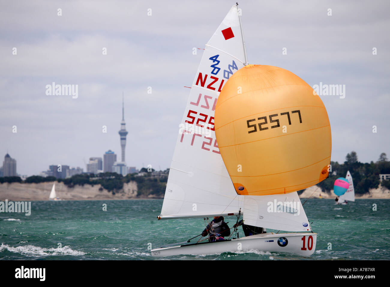 Stephanie Hazard and Cindy Hamilton New Zealand competing in the 420 ...