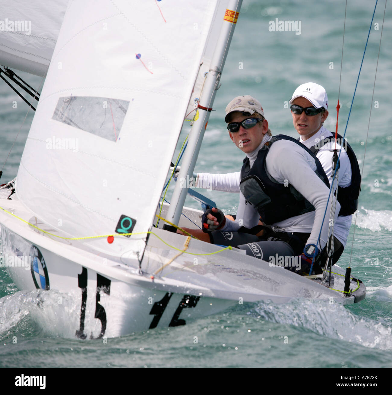 Carl Evans and Peter Burling New Zealand competing in the International ...