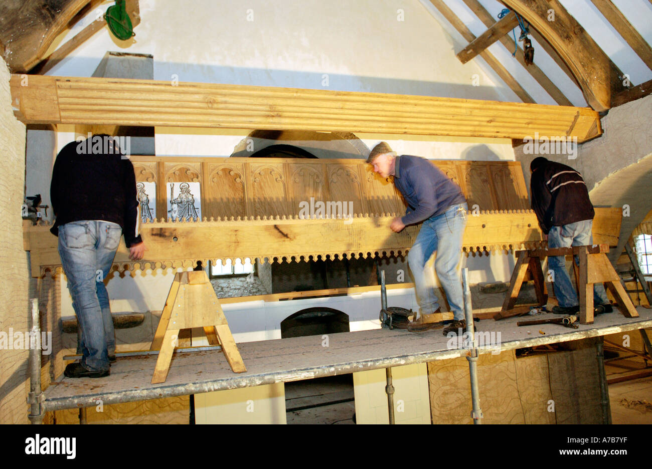 Church rood screen hi-res stock photography and images - Alamy