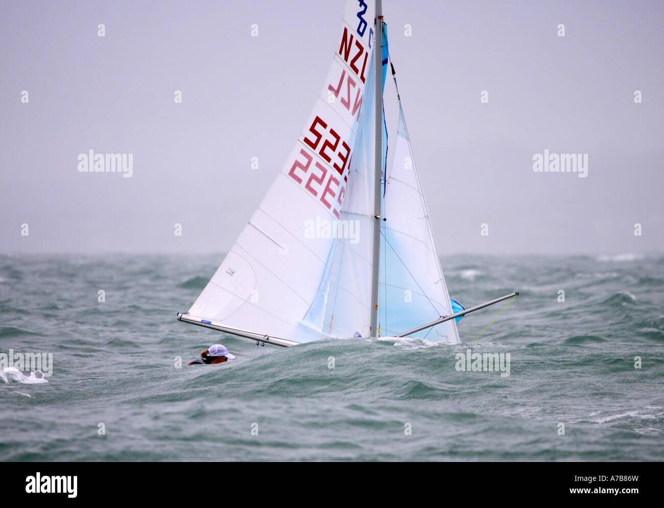 Briar Dye Hutchinson New Zealand competing in the International 420 ...
