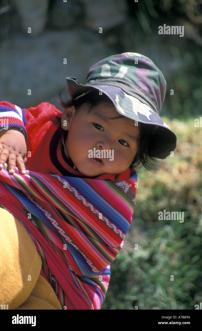 Peru Local Caption Cusco Local Child in Traditional Dress Stock Photo ...