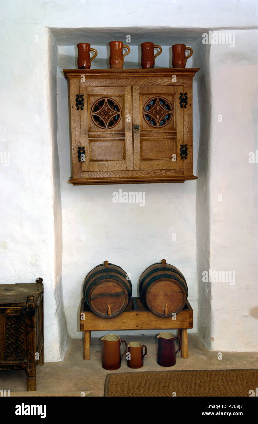 Interior of the Tudor Merchants House late 15th century town house in ...