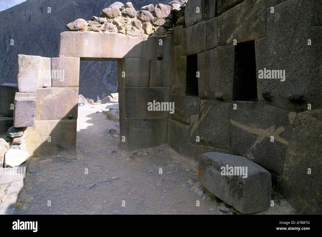 Peru Local Caption Urabamba Valley Royal Burial Site Stock Photo - Alamy