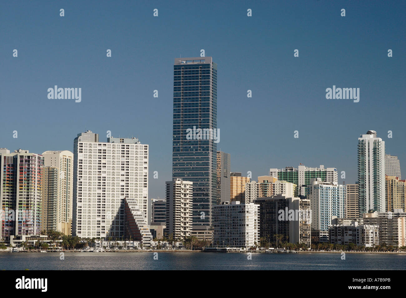 Miami skyline view from key hi-res stock photography and images - Alamy