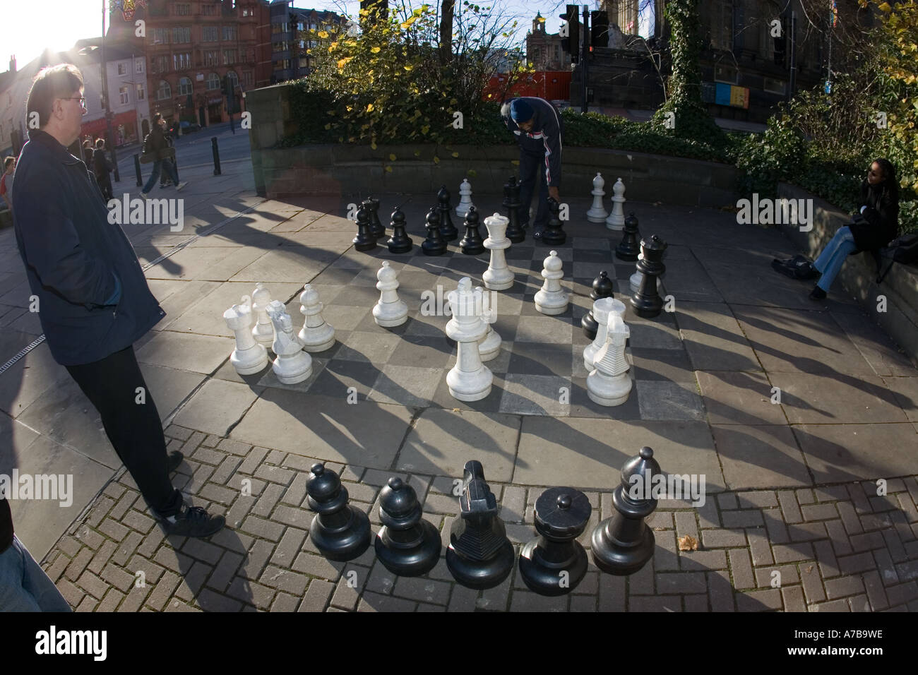 UK English northern city leeds chess Stock Photo - Alamy
