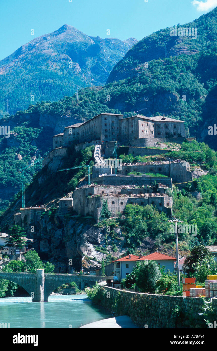 Castle Castello di Bard Stock Photo - Alamy