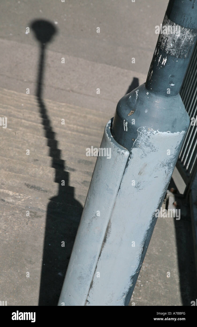 lamp post and shadow Stock Photo - Alamy