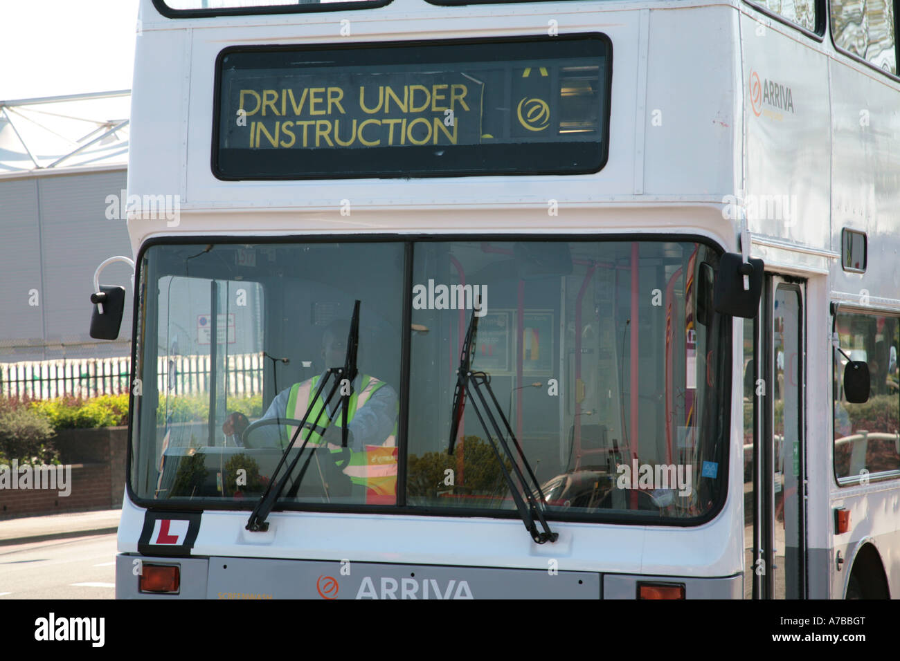 Bus driver under instruction hi-res stock photography and images - Alamy