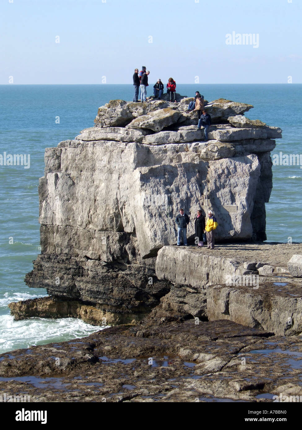 Pulpit Rock Portland Dorset Britain UK Stock Photo - Alamy