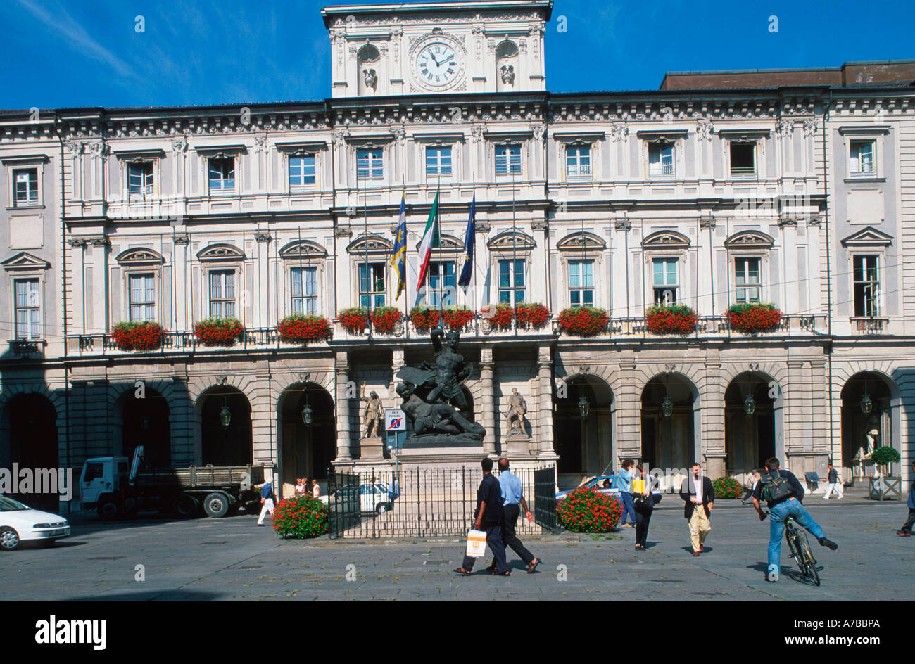 Town Hall City Hall Turin Stock Photo - Alamy