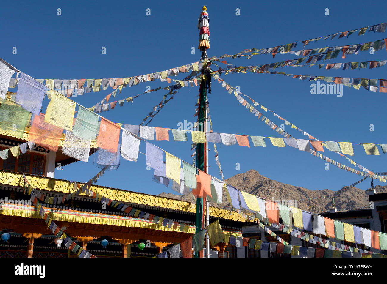 prayer flags at soma Stock Photo - Alamy