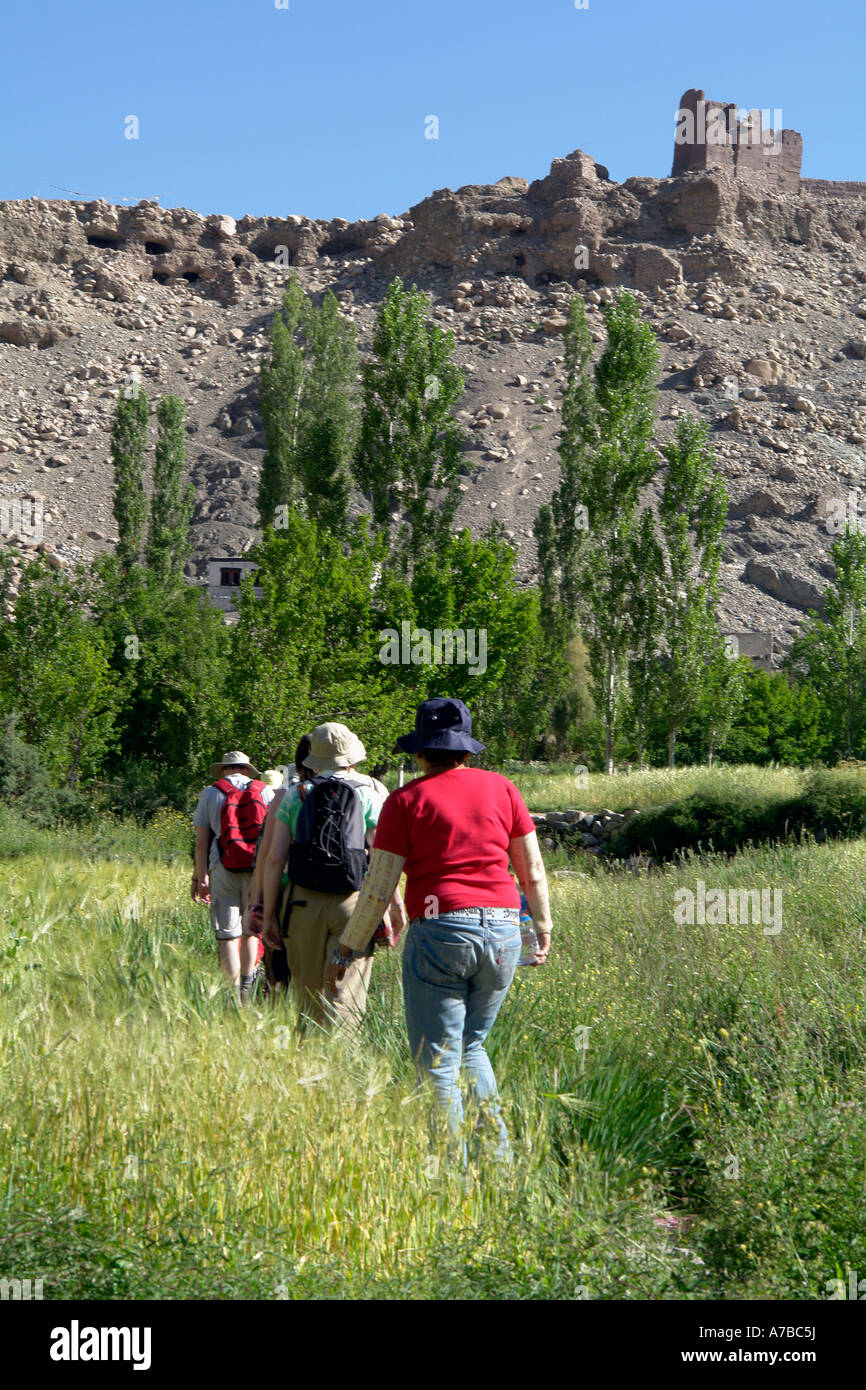 walk to saspol caves Stock Photo - Alamy