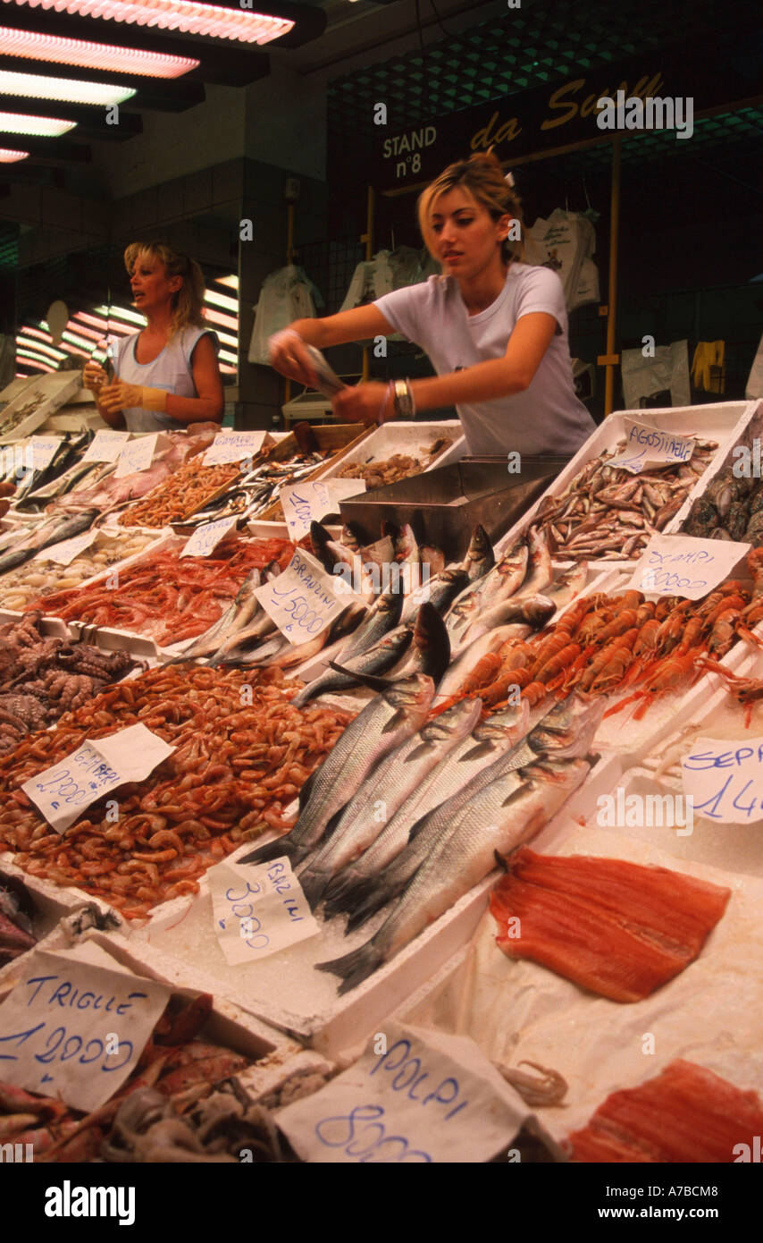 Market stall Turin Stock Photo - Alamy