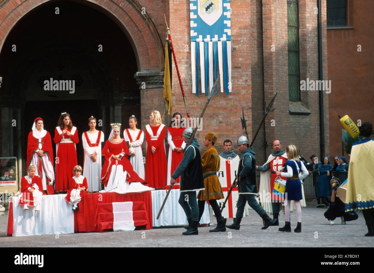 Palio parade Alba Stock Photo - Alamy