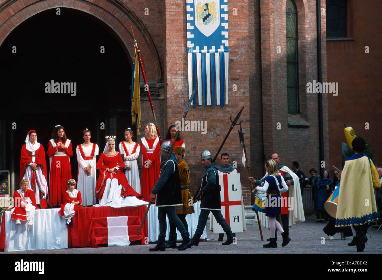 Palio parade Alba Stock Photo - Alamy