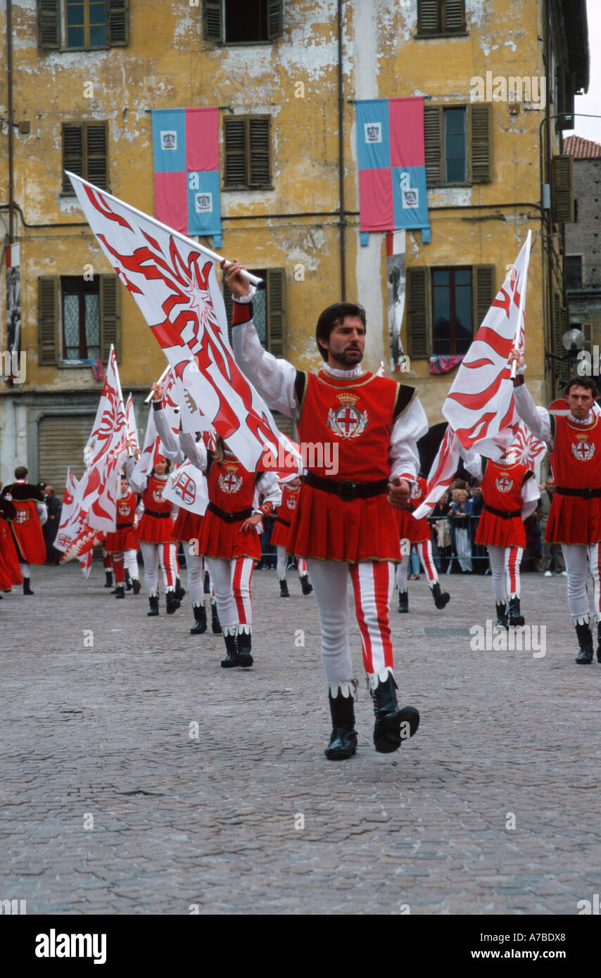 Palio parade Alba Stock Photo - Alamy