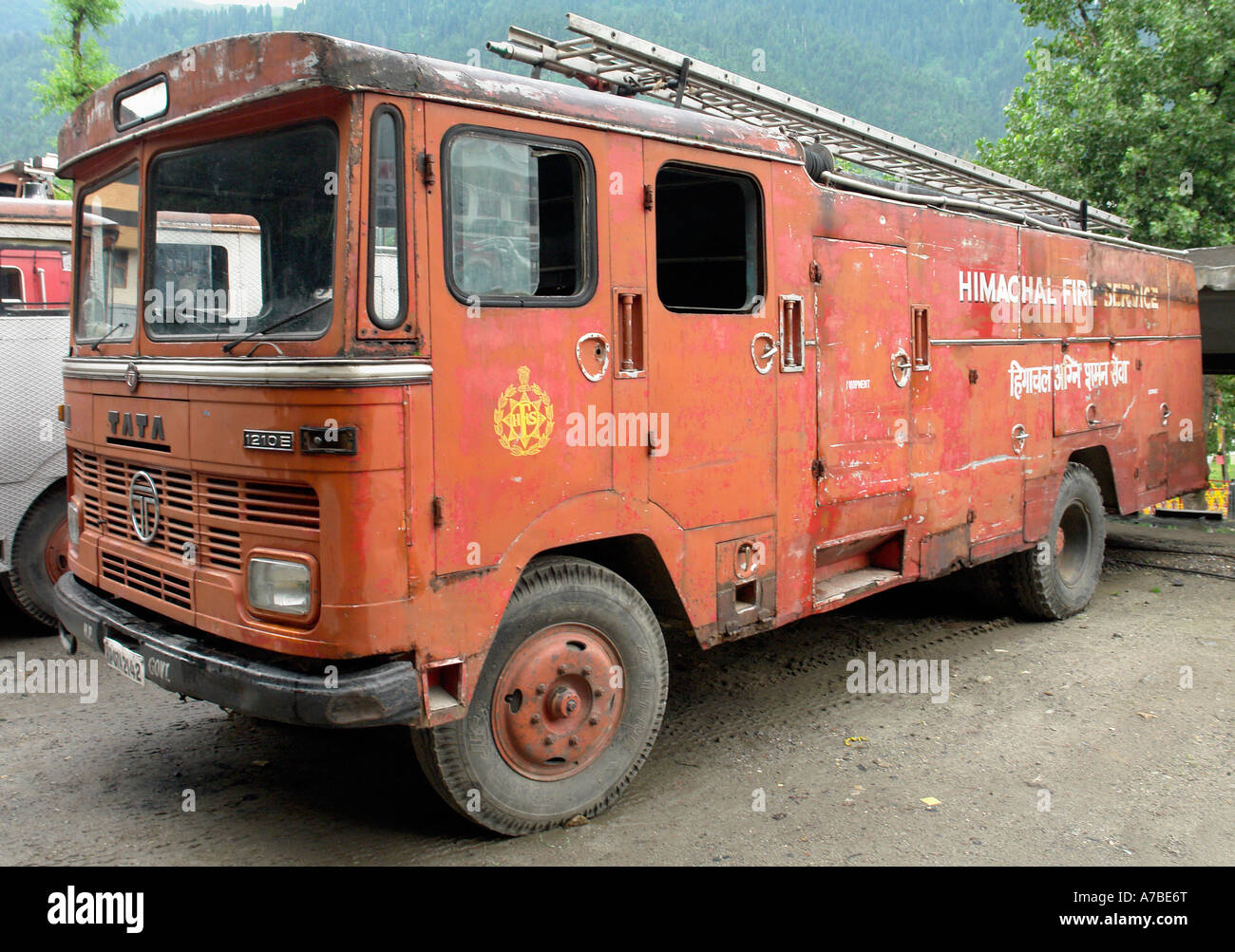 manali fire engine Stock Photo - Alamy
