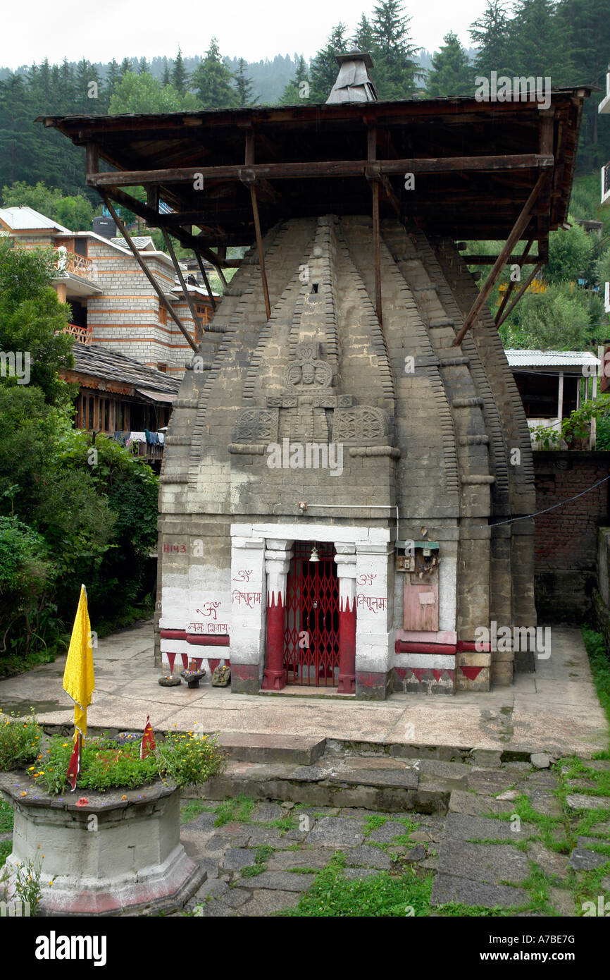shiva temple at naggar Stock Photo - Alamy