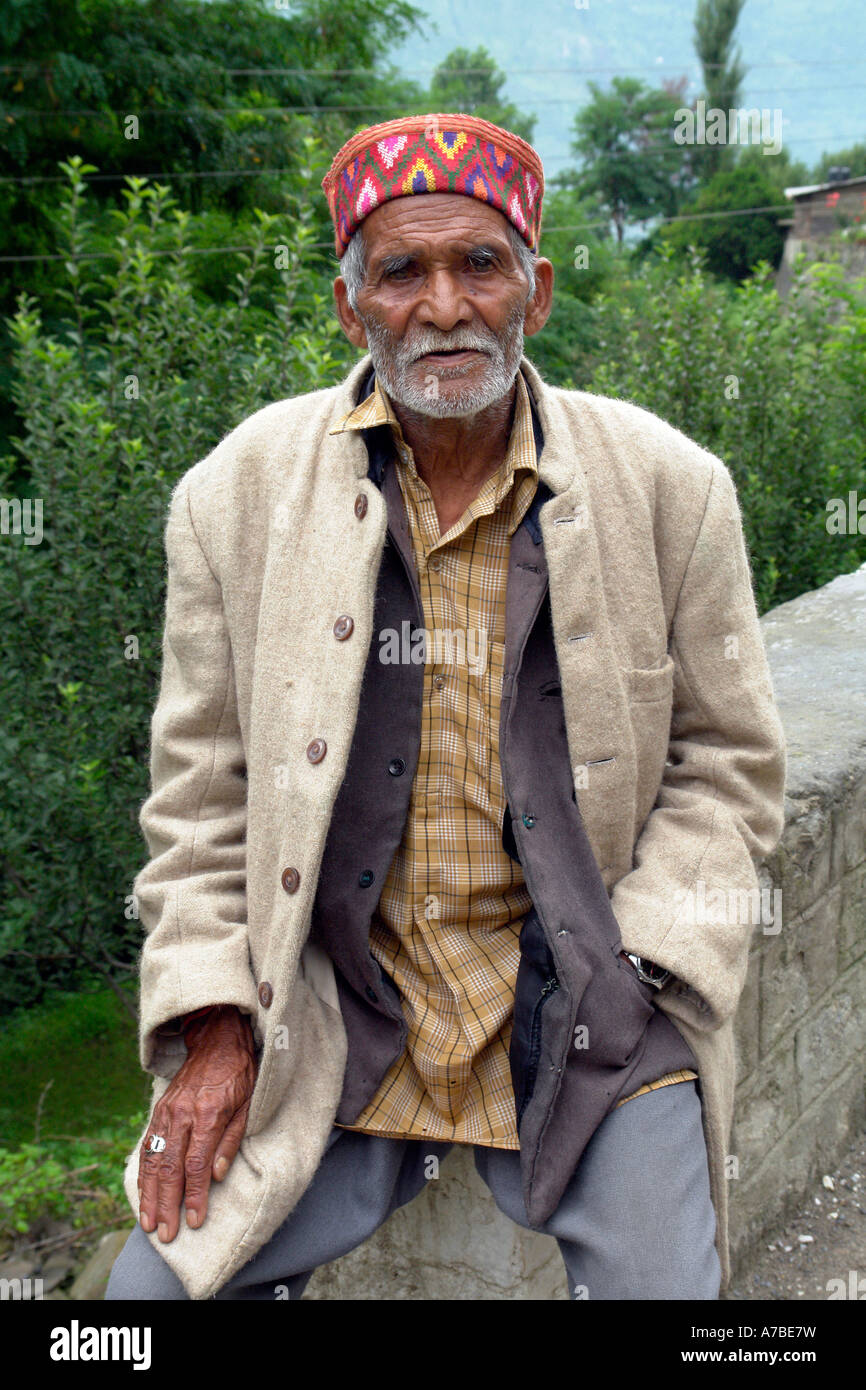 old man at naggar Stock Photo - Alamy