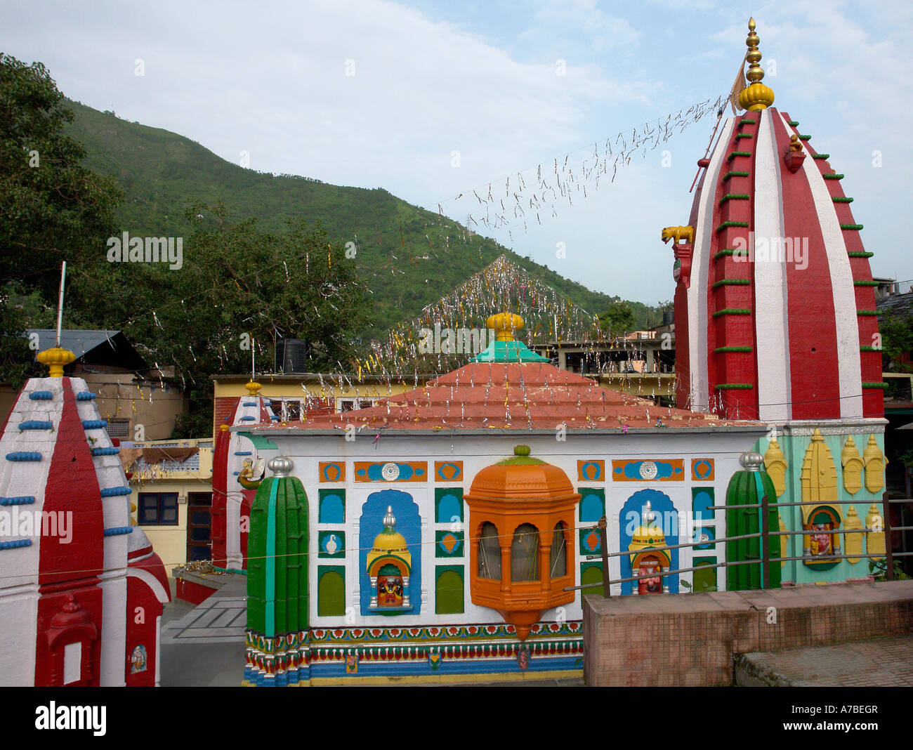 mandi temple colour Stock Photo - Alamy