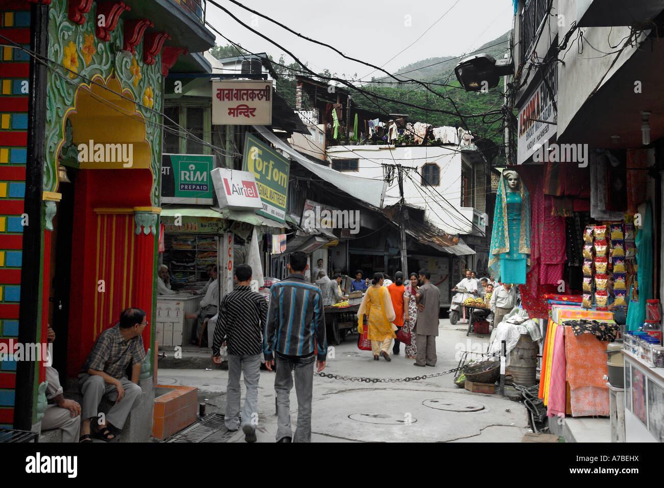 mandi market scene Stock Photo - Alamy