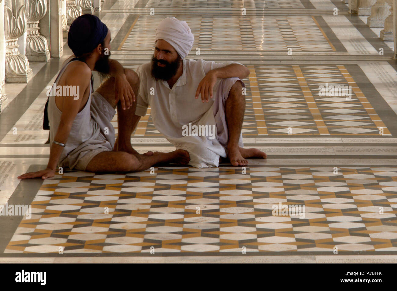 conversation at the temple Stock Photo - Alamy
