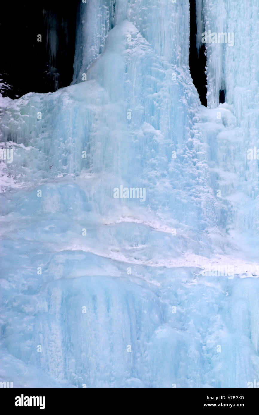 Ice falls climber Stock Photo - Alamy