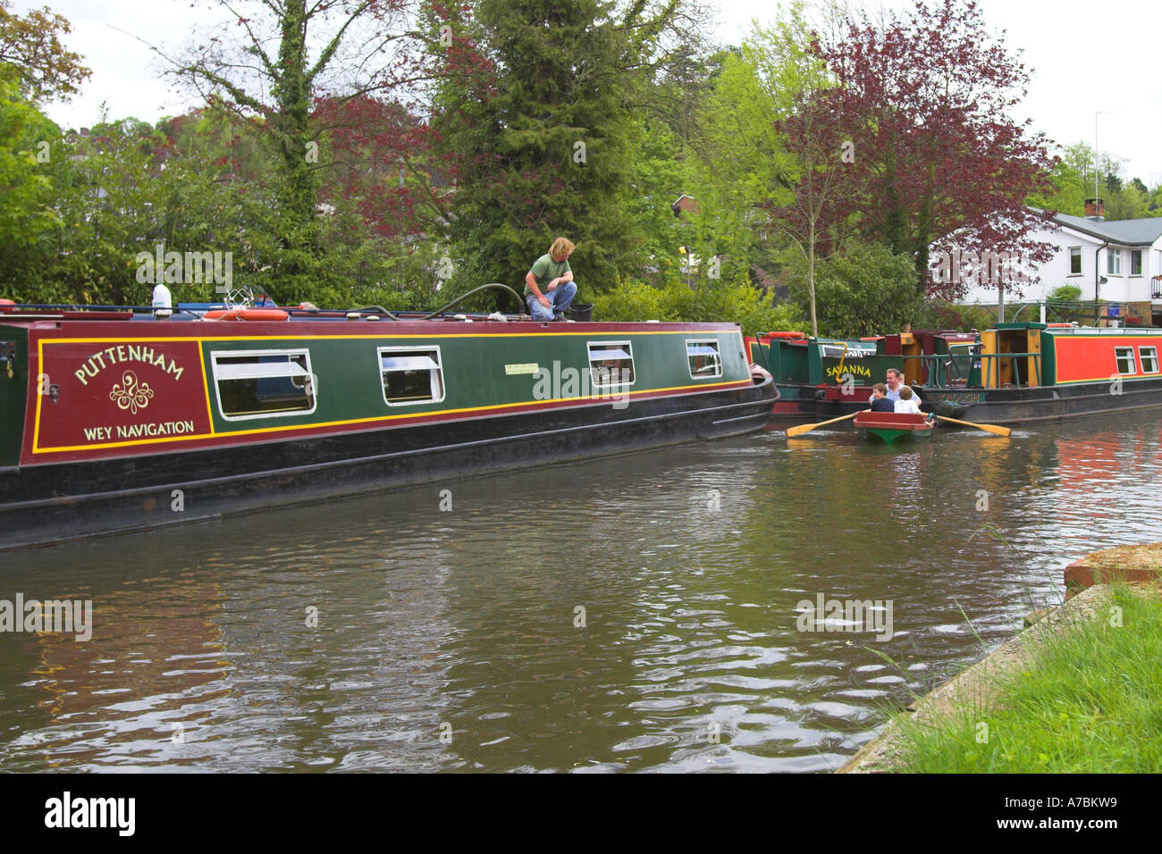 Guildford boathouse guildford surrey england hi-res stock photography ...