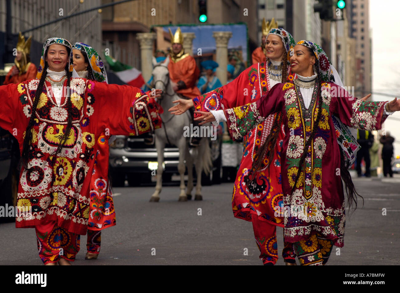 Persian Parade on Madison Ave in New York City Stock Photo - Alamy
