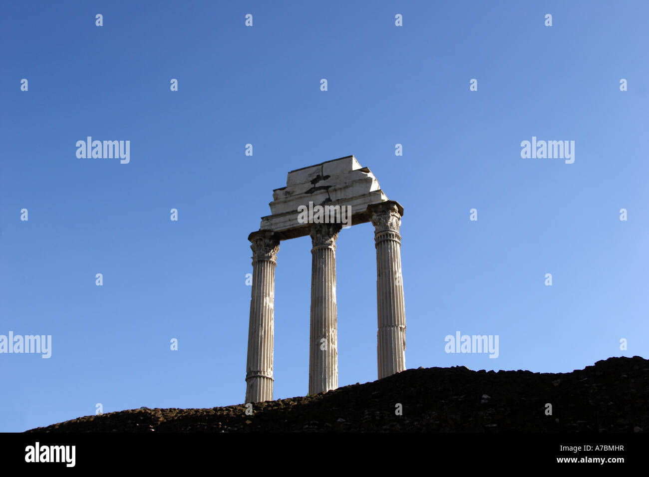 Temple of Castor and Pollux Stock Photo - Alamy