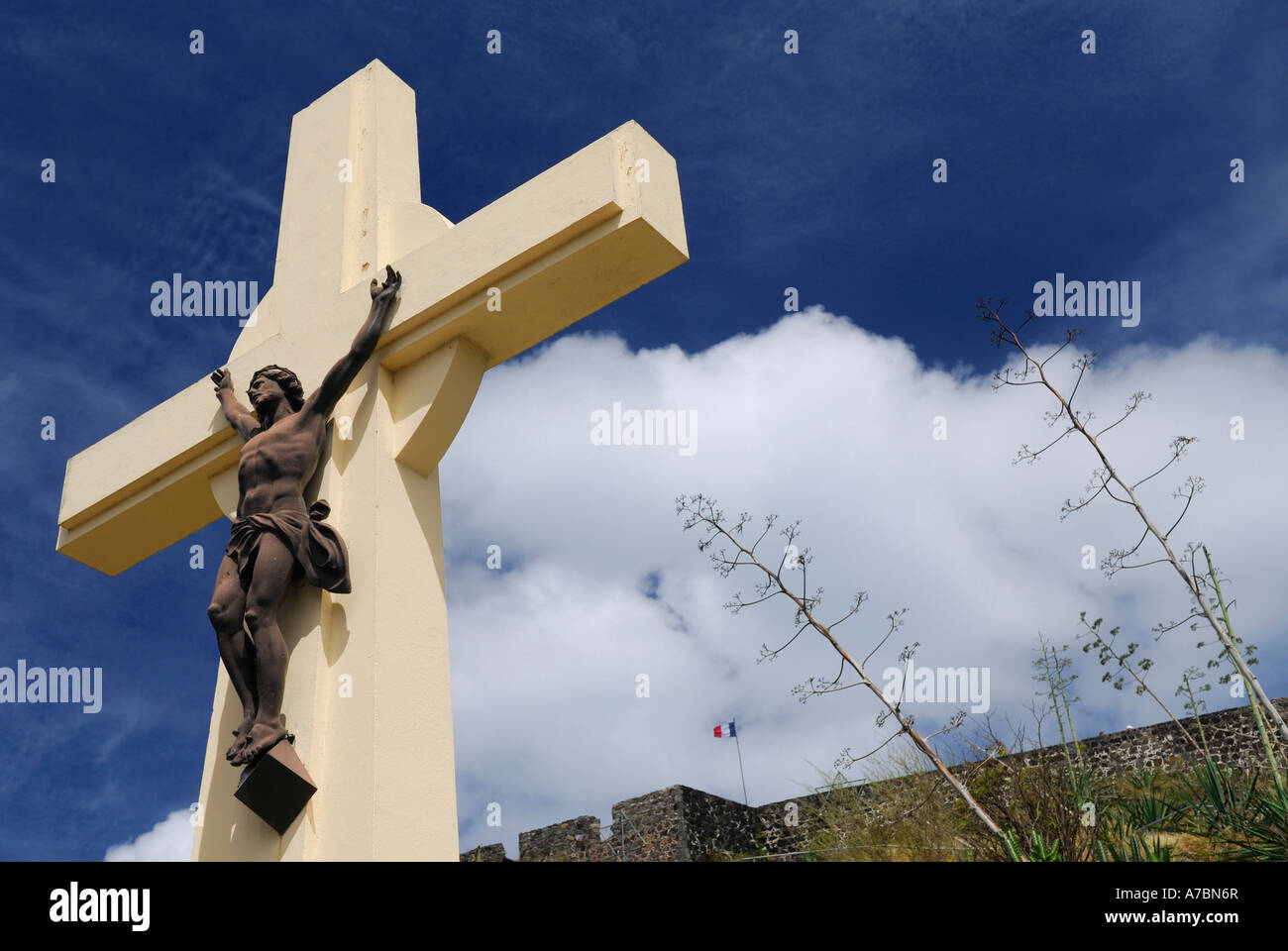 Crucifix christ in french hi-res stock photography and images - Alamy