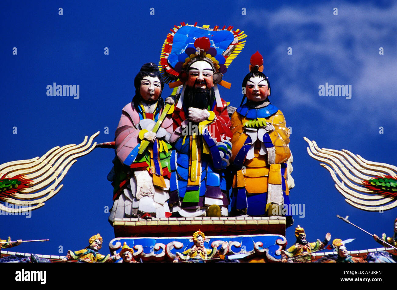 chingshan temple roof, taipei, taiwan Stock Photo - Alamy