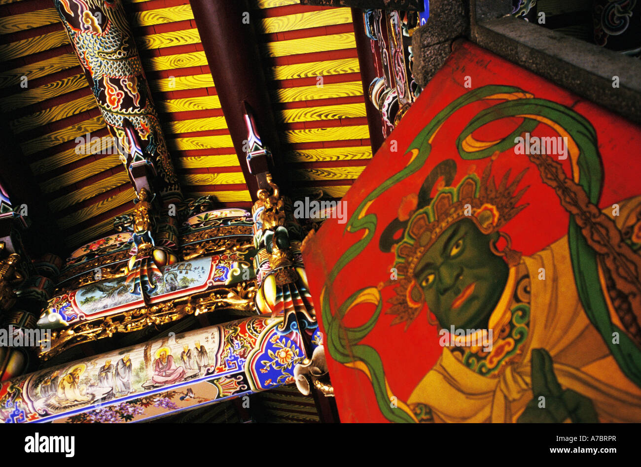 chingshui temple ceiling, taipei, taiwan Stock Photo - Alamy
