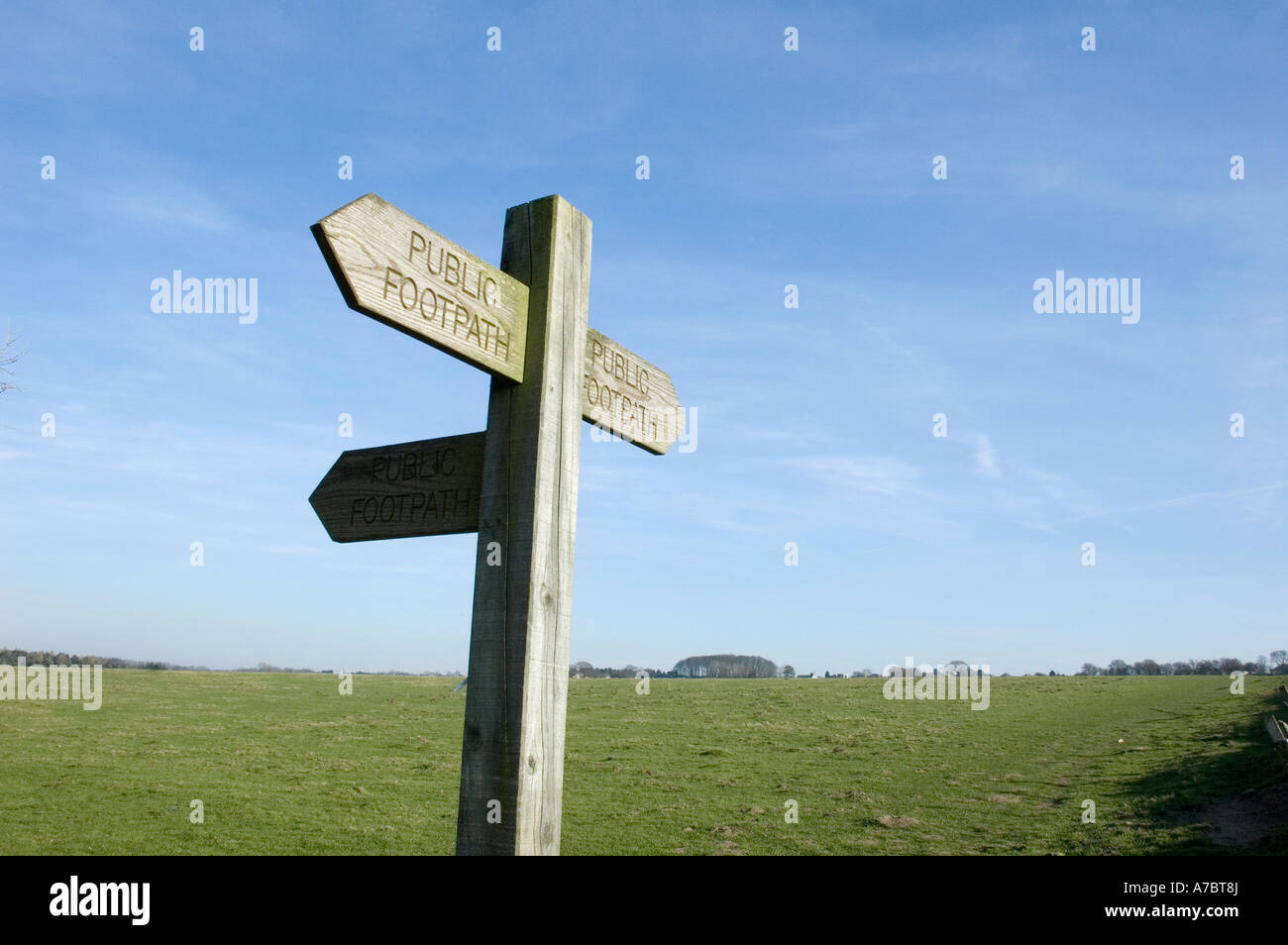 Signpost waymarker on the Leeds country way Leeds West Yorkshire ...