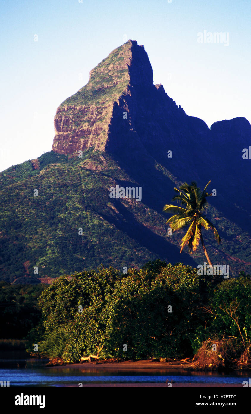 tamaran mountain, mauritius Stock Photo - Alamy