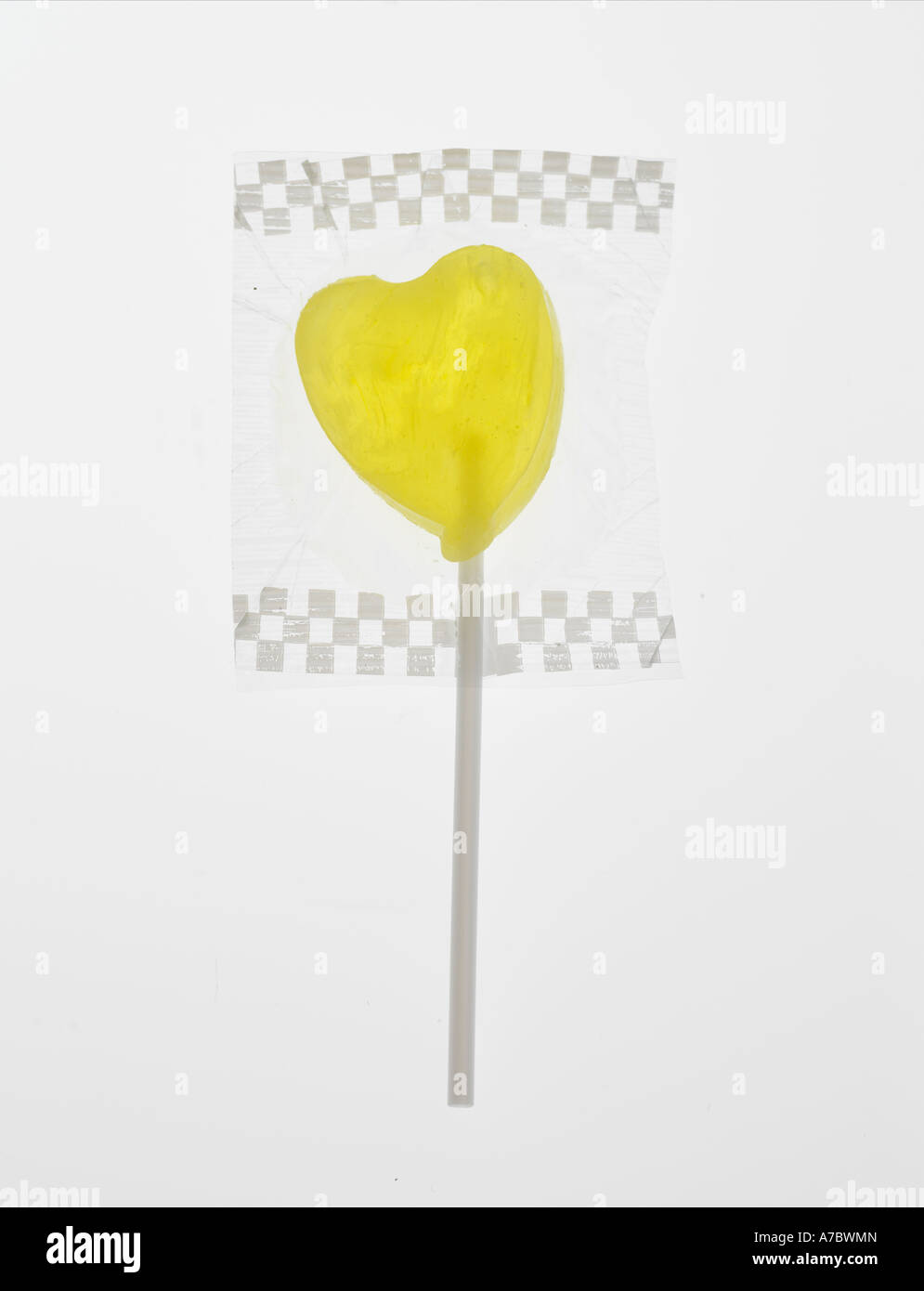 lollipop, close up, white background, colored, candy, sweet, yellow ...