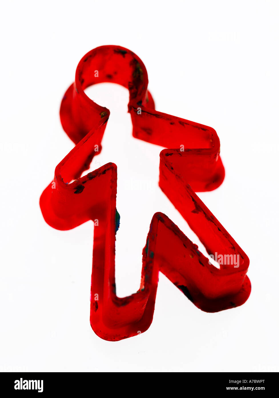 shaper from sweet, close up, white background, plastic, red, sweets ...