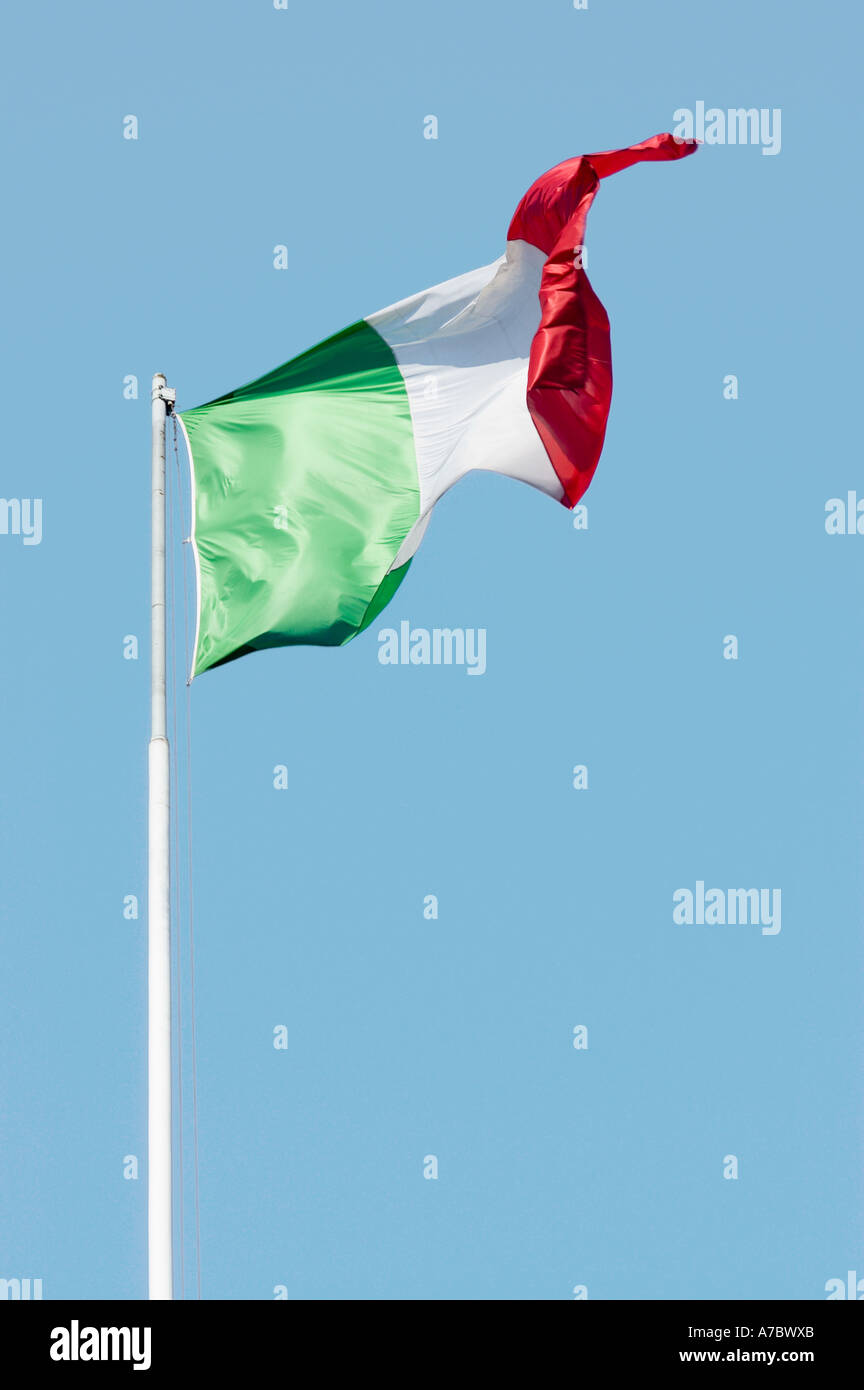 Italian flag flying Stock Photo - Alamy