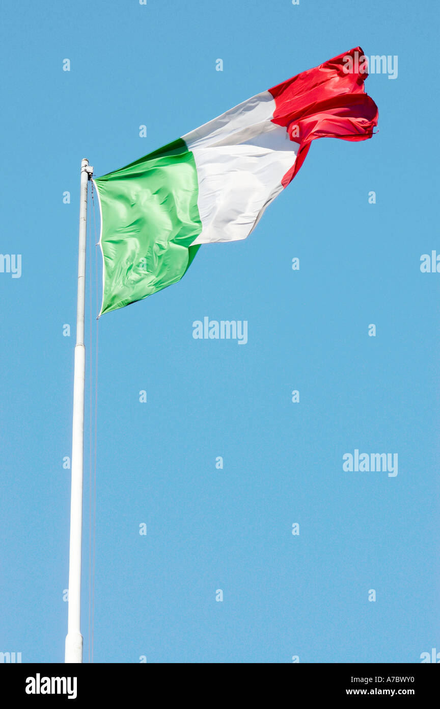 Italian flag flying Stock Photo - Alamy