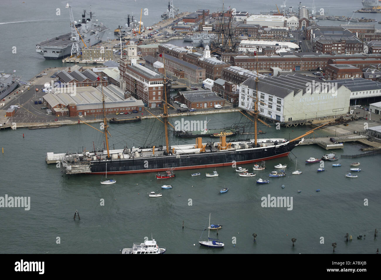 Aerial view royal navy base hi-res stock photography and images - Alamy