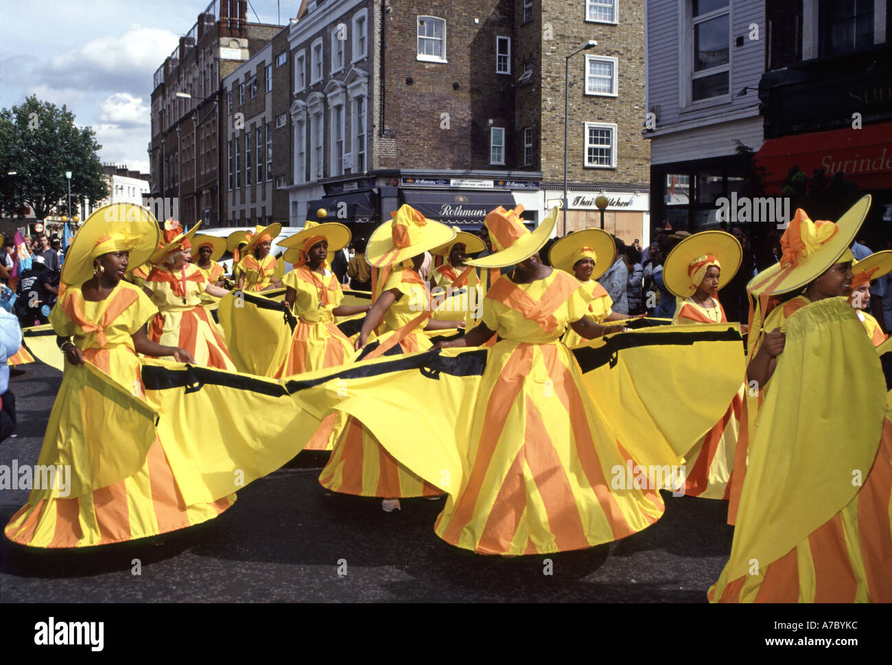 London annual Notting Hill Carnival Parade Stock Photo - Alamy