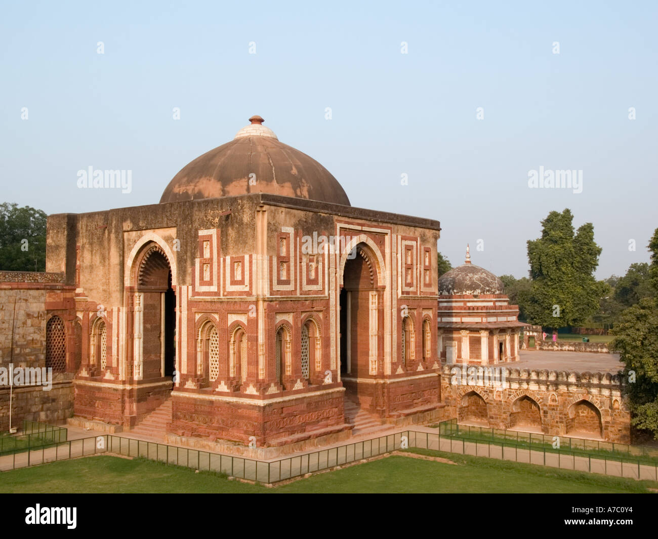 14th century Alai Darwarza gateway to Quwwat Ul Islam Mosque in Qutb ...