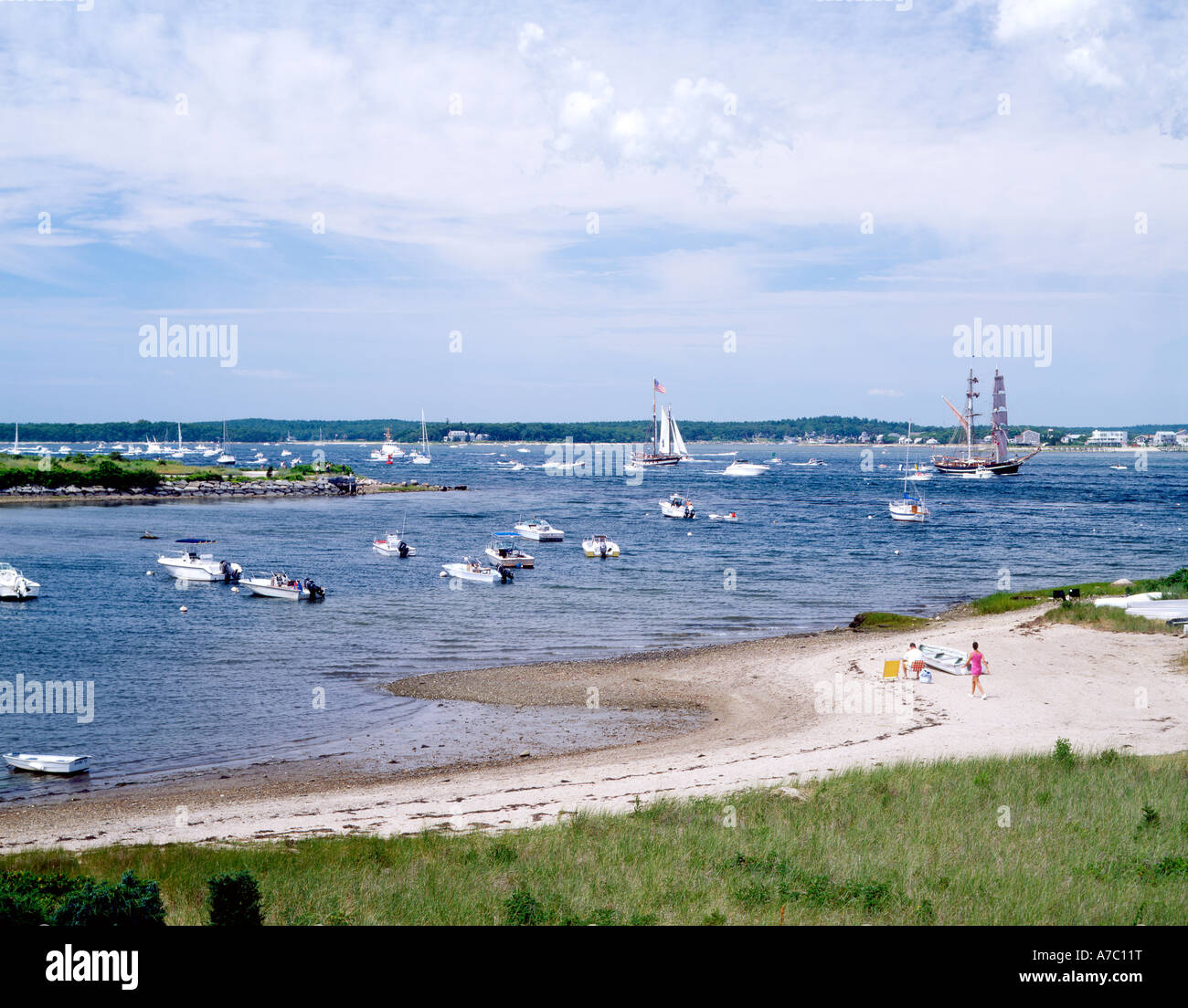 Tall Ship & Sailing Vessels Entering the Cape Cod Canal from Buzzards ...