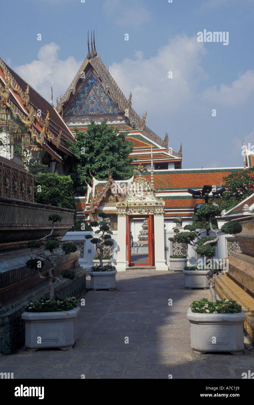 Temple of Wat Po in Bangkok Thailand Stock Photo - Alamy
