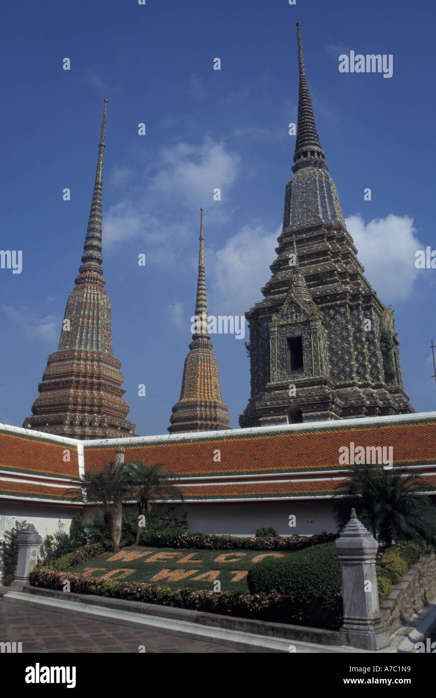Temple of Wat Po in Bangkok Thailand Stock Photo - Alamy